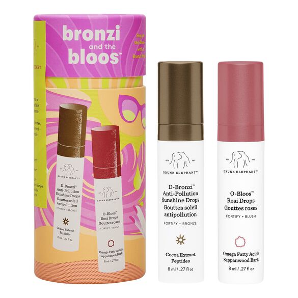 Bronzi and the bloos™ - Gesichtspflege-Set mit Bräunungsserum und Blush ...