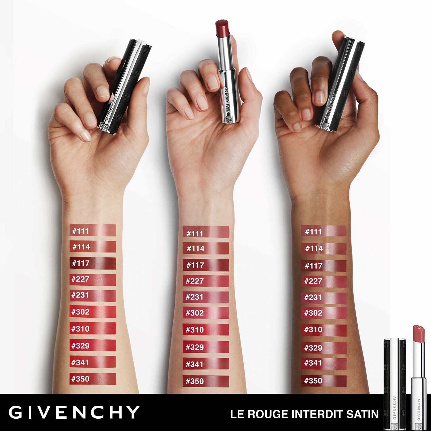 Le Rouge Interdit Satin - Satin-Finish Lippenstift von GIVENCHY ≡ SEPHORA