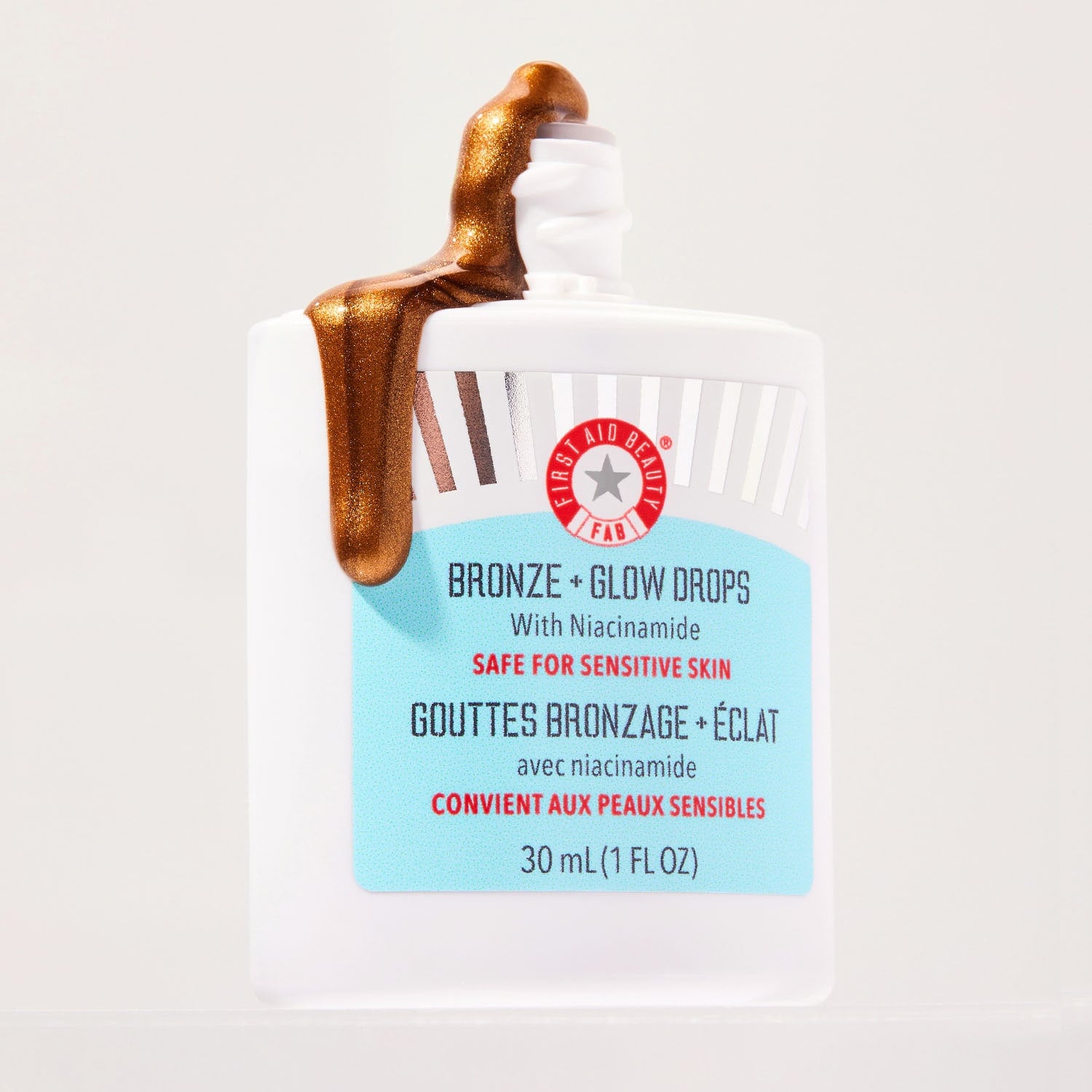 Bronze + Glow Drop - Bronzing + Glow Tropfen mit Niacinamid von FIRST ...