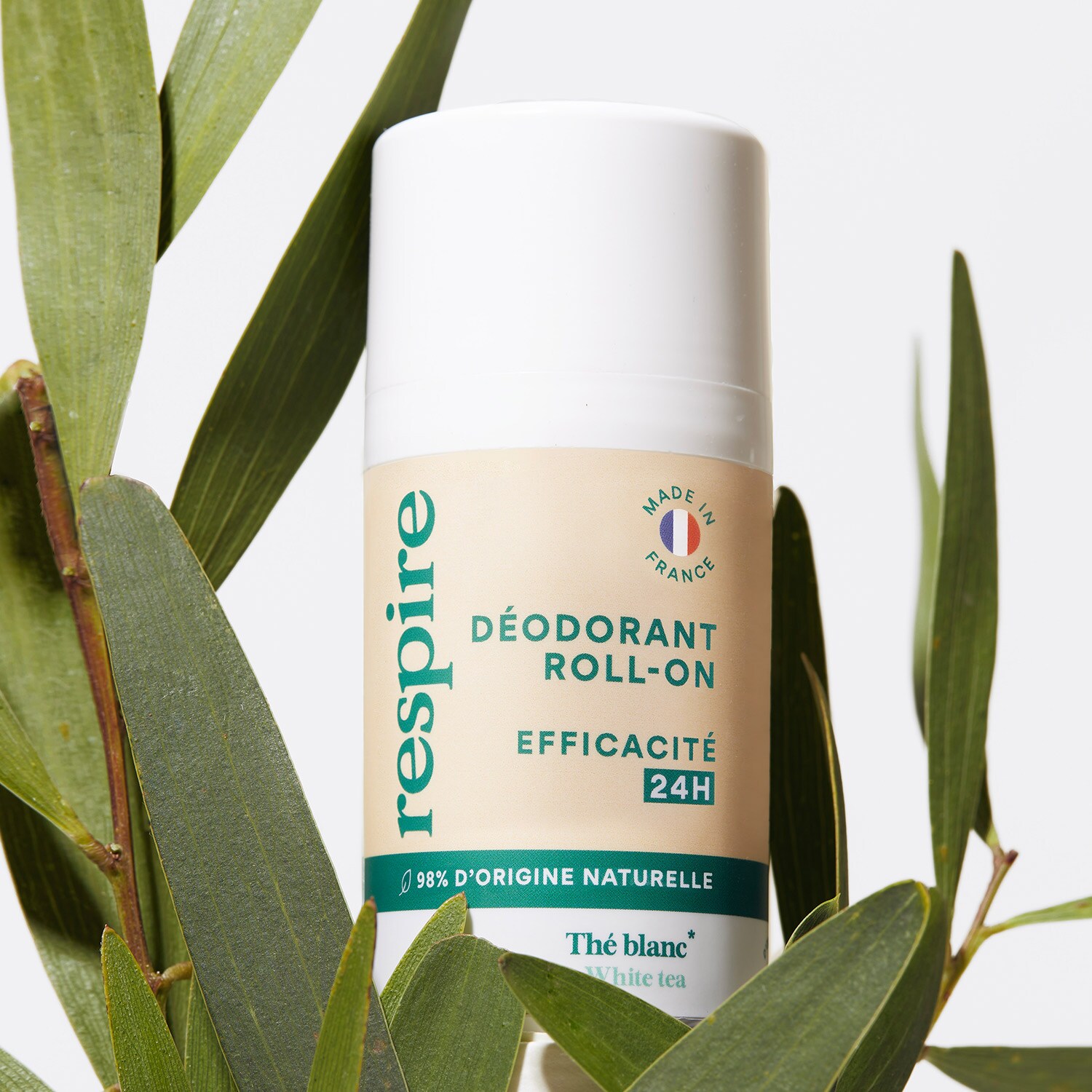 Deo-Roll-on - Deodorant Weißer Tee 24-Stunden-Wirkung von RESPIRE ≡ SEPHORA