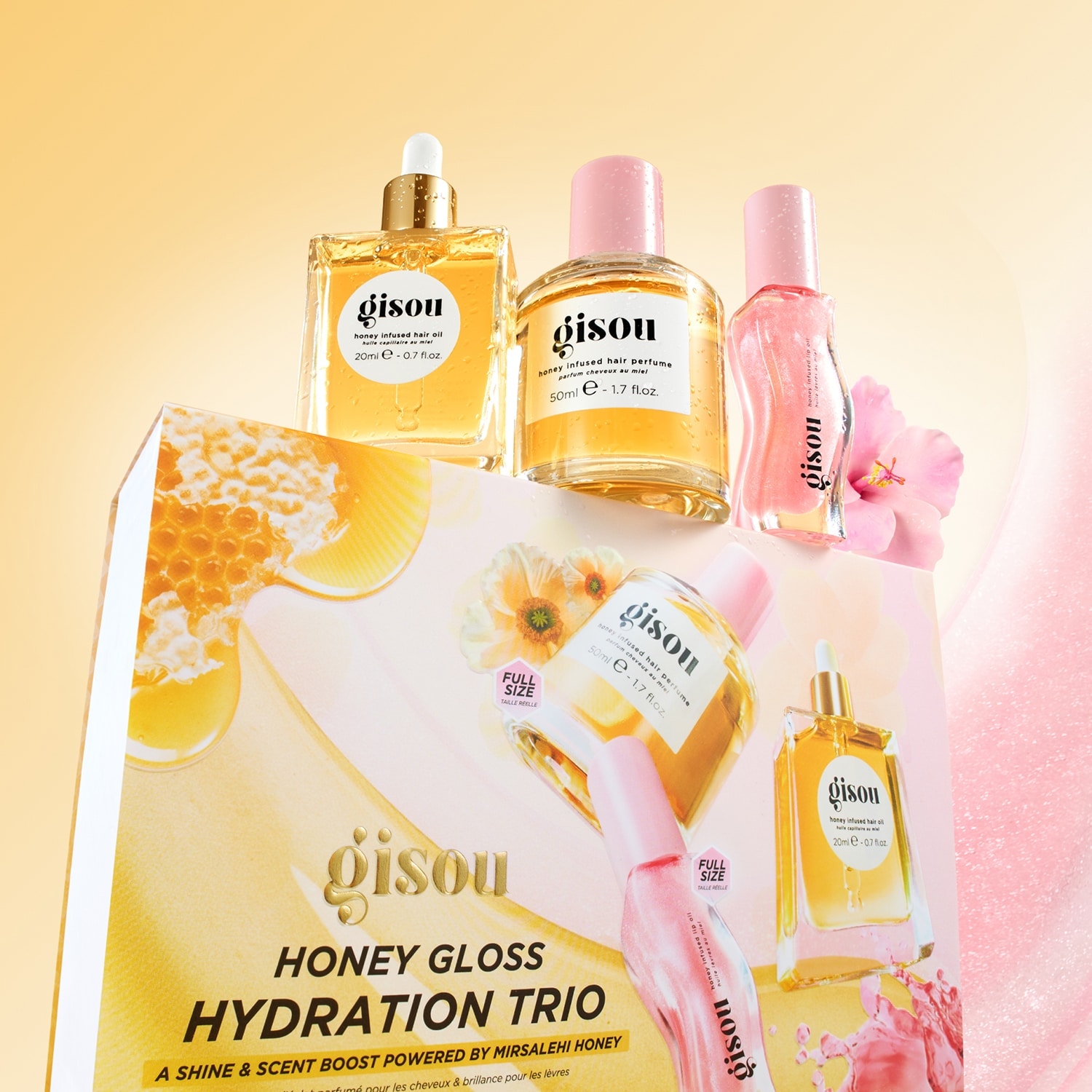 Honey Gloss Hydration Trio - Bestseller-Set von GISOU ≡ SEPHORA