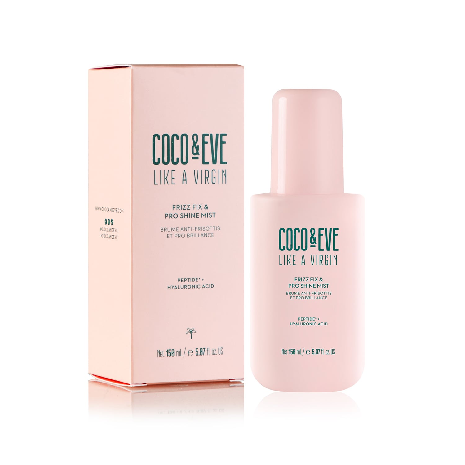 Anti-Frizz und Pro-Glanz-Spray- Peptite+Hyaluronsäure von COCO & EVE ≡ ...