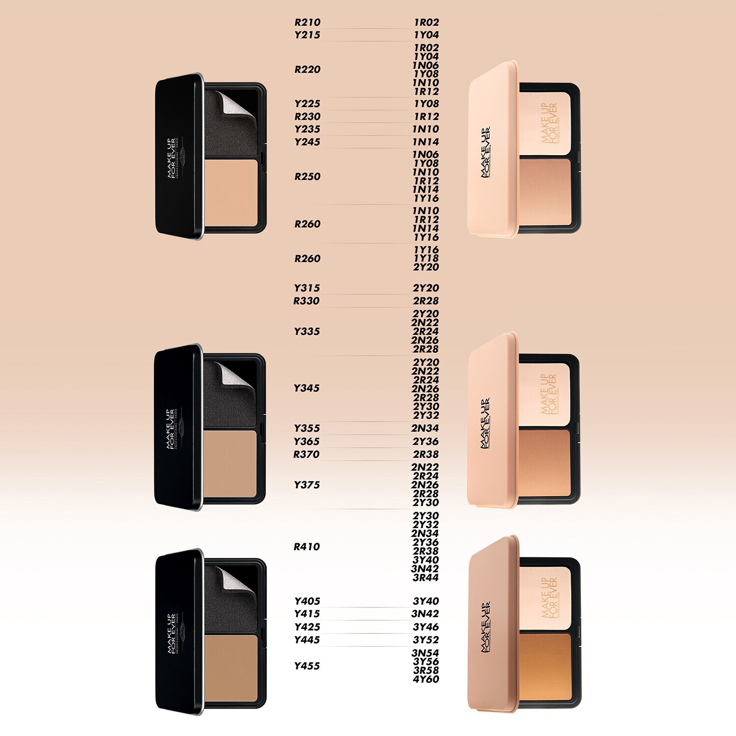 HD Skin Powder Foundation 24H | MAKE UP FOR EVER Fond de ten pudra ≡ ...